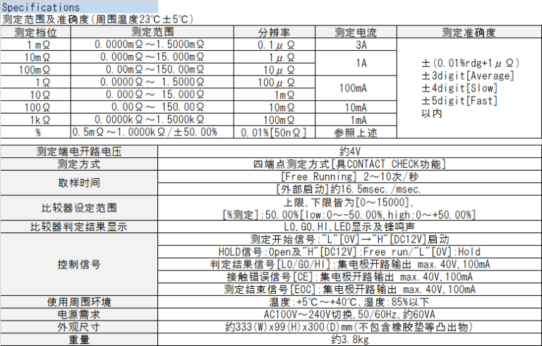日本ADEX电阻测试仪AX-1152D低电阻位电阻仪简介_化工仪器网